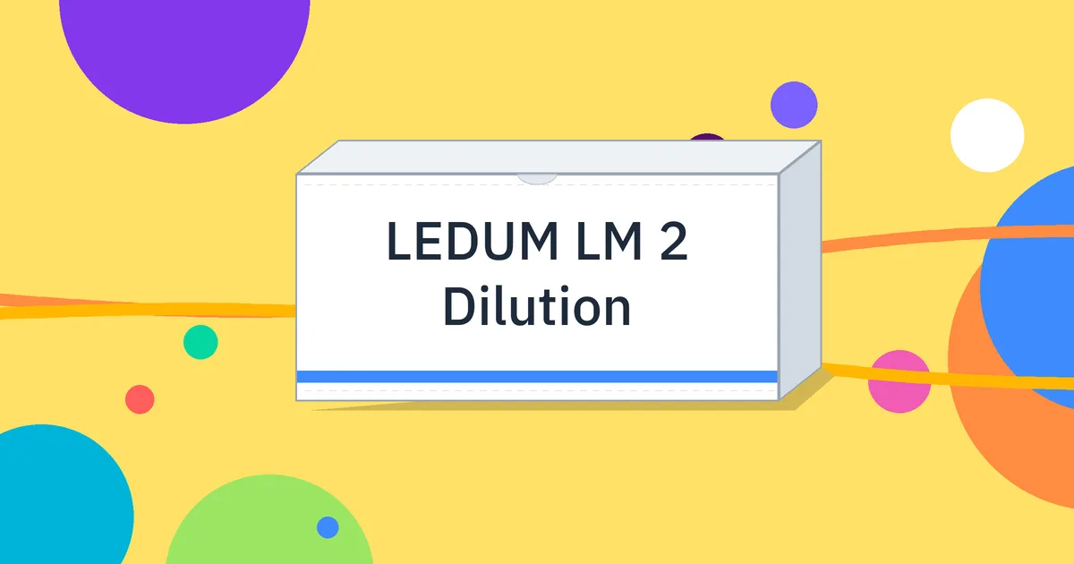 Symbolbild: Packung mit der Aufschrift LEDUM LM 2 Dilution (PZN 12930112) – Verfügbarkeit und Bezug in Apotheken in Frankfurt am Main