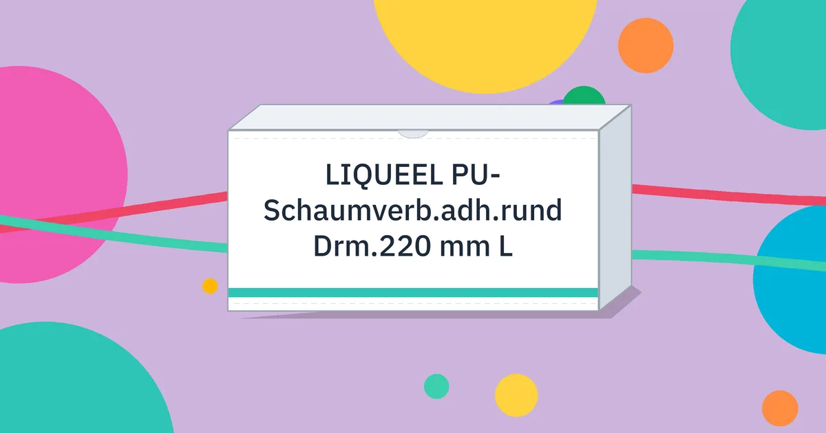 Symbolbild: Packung mit der Aufschrift LIQUEEL PU-Schaumverb.adh.rund Drm.220 mm L (PZN 19295647) – Verfügbarkeit und Bezug in Apotheken in Frankfurt am Main