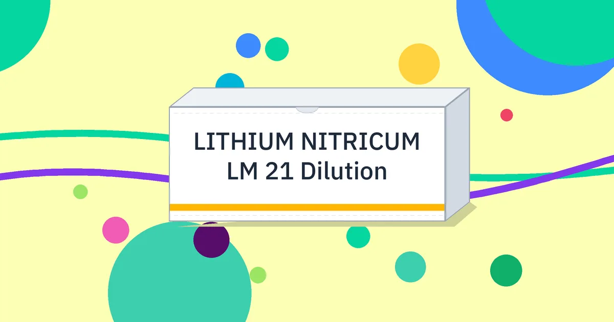Symbolbild: Packung mit der Aufschrift LITHIUM NITRICUM LM 21 Dilution (PZN 12932588) – Verfügbarkeit und Bezug in Apotheken in Frankfurt am Main