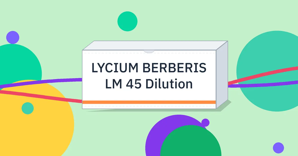 Symbolbild: Packung mit der Aufschrift LYCIUM BERBERIS LM 45 Dilution (PZN 13537351) – Verfügbarkeit und Bezug in Apotheken in Frankfurt am Main