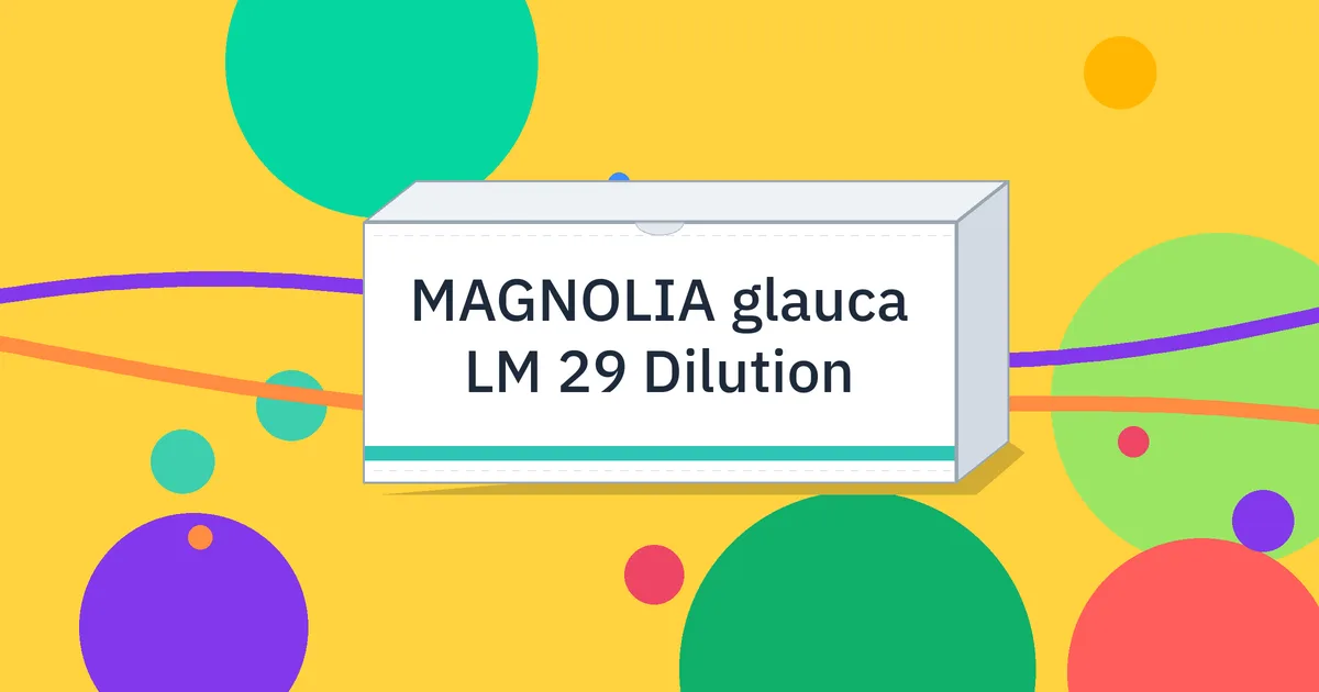 Symbolbild: Packung mit der Aufschrift MAGNOLIA glauca LM 29 Dilution (PZN 13539628) – Verfügbarkeit und Bezug in Apotheken in Frankfurt am Main