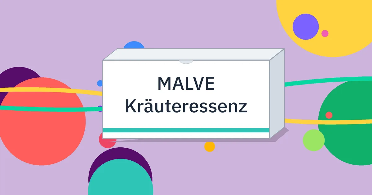 Symbolbild: Packung mit der Aufschrift MALVE Kräuteressenz (PZN 16360953) – Verfügbarkeit und Bezug in Apotheken in Frankfurt am Main