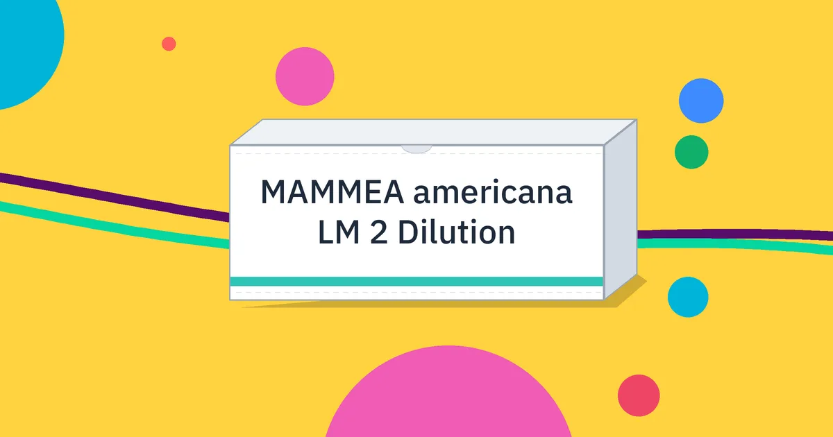 Symbolbild: Packung mit der Aufschrift MAMMEA americana LM 2 Dilution (PZN 13540212) – Verfügbarkeit und Bezug in Apotheken in Frankfurt am Main