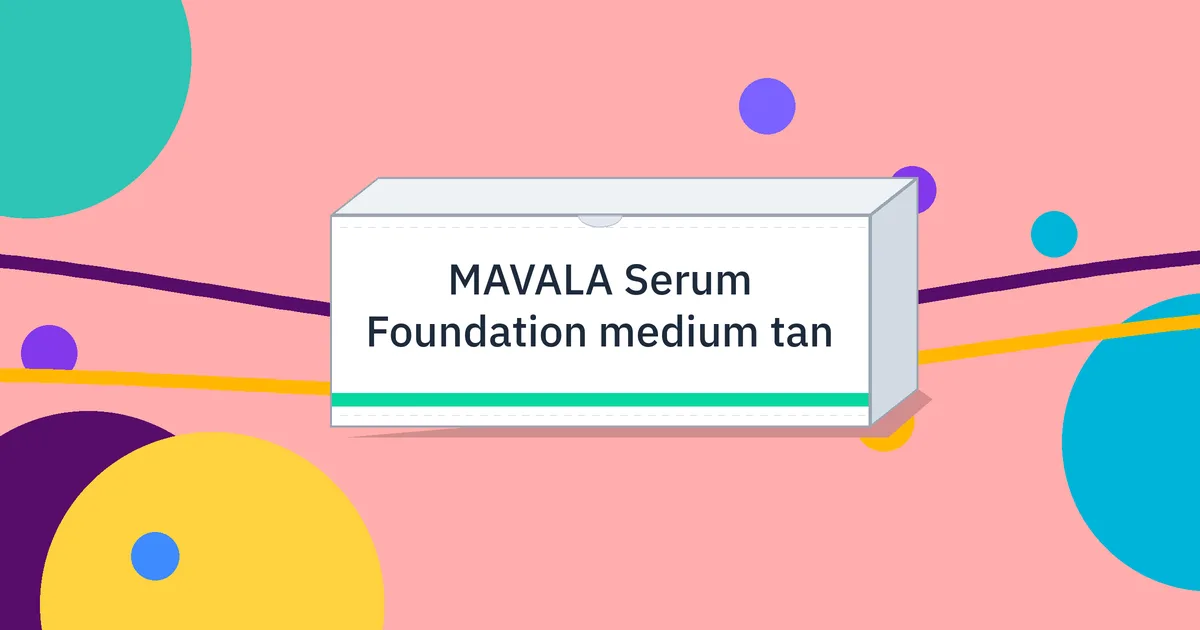 Symbolbild: Packung mit der Aufschrift MAVALA Serum Foundation medium tan (PZN 19170087) – Verfügbarkeit und Bezug in Apotheken in Frankfurt am Main