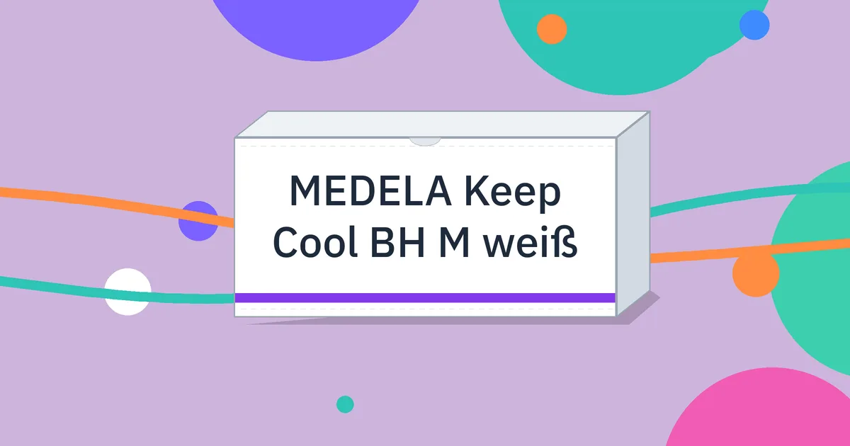 Symbolbild: Packung mit der Aufschrift MEDELA Keep Cool BH M weiß (PZN 18269240) – Verfügbarkeit und Bezug in Apotheken in Frankfurt am Main