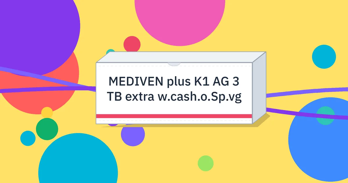 Symbolbild: Packung mit der Aufschrift MEDIVEN plus K1 AG 3 TB extra w.cash.o.Sp.vg (PZN 15066387) – Verfügbarkeit und Bezug in Apotheken in Frankfurt am Main