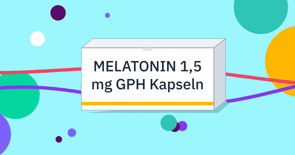 Symbolbild: Packung mit der Aufschrift MELATONIN 1,5 mg GPH Kapseln (PZN 06572967) – Verfügbarkeit und Bezug in Apotheken in Frankfurt am Main