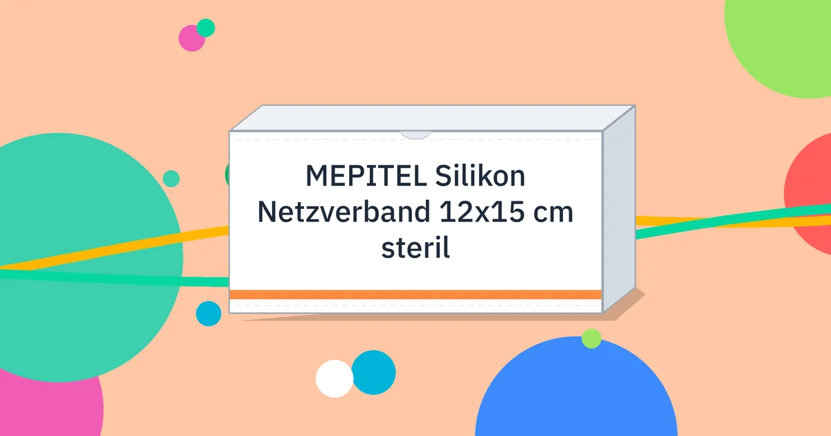 Symbolbild: Packung mit der Aufschrift MEPITEL Silikon Netzverband 12x15 cm steril (PZN 02818503) – Verfügbarkeit und Bezug in Apotheken in Frankfurt am Main