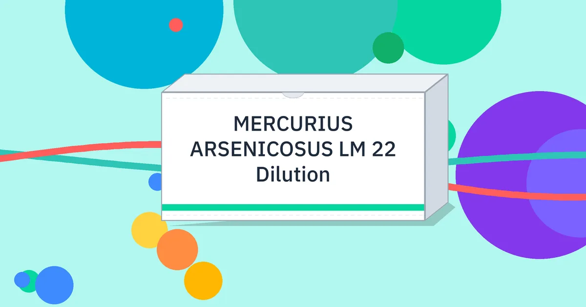 Symbolbild: Packung mit der Aufschrift MERCURIUS ARSENICOSUS LM 22 Dilution (PZN 13606193) – Verfügbarkeit und Bezug in Apotheken in Frankfurt am Main
