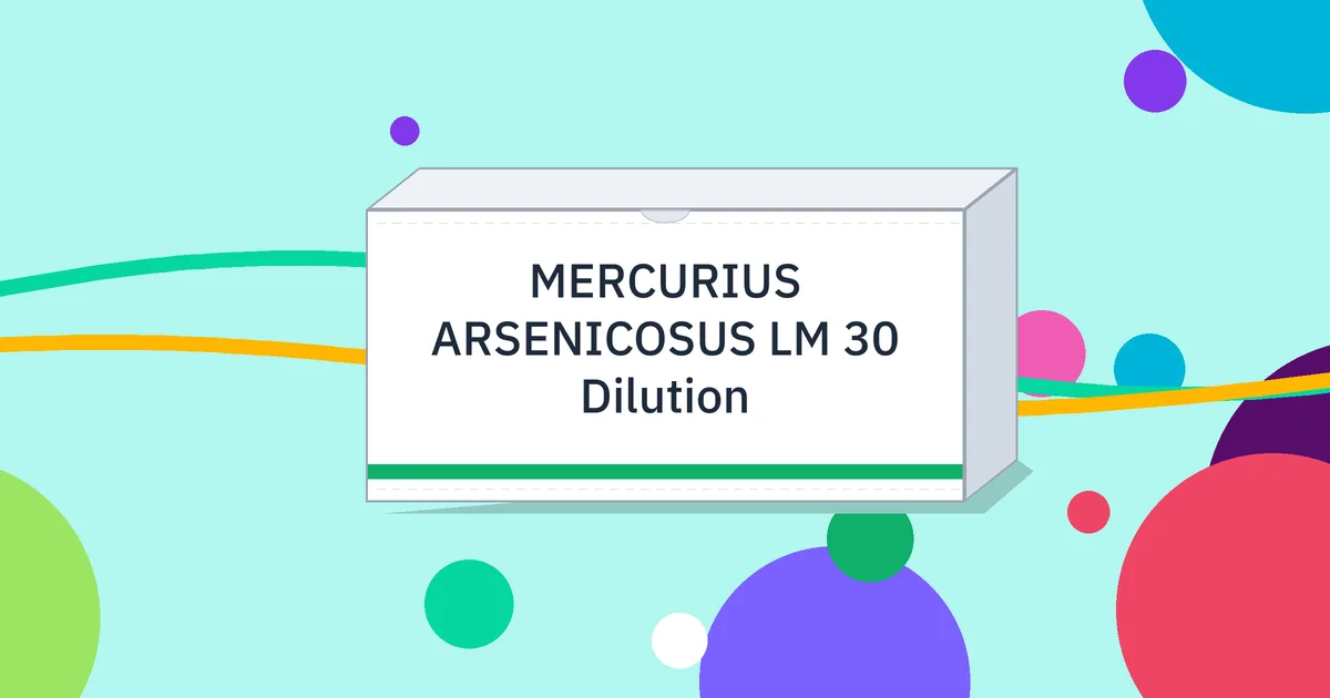Symbolbild: Packung mit der Aufschrift MERCURIUS ARSENICOSUS LM 30 Dilution (PZN 13606307) – Verfügbarkeit und Bezug in Apotheken in Frankfurt am Main