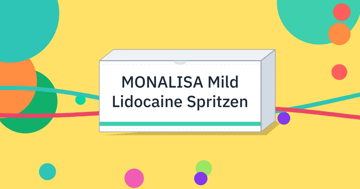 Symbolbild: Packung mit der Aufschrift MONALISA Mild Lidocaine Spritzen (PZN 18448712) – Verfügbarkeit und Bezug in Apotheken in Frankfurt am Main