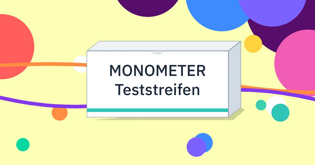 Symbolbild: Packung mit der Aufschrift MONOMETER Teststreifen (PZN 09007392) – Verfügbarkeit und Bezug in Apotheken in Frankfurt am Main