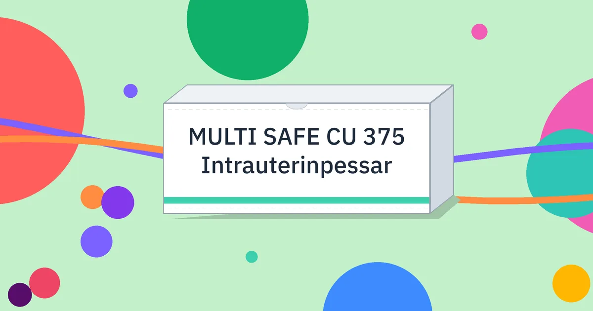 Symbolbild: Packung mit der Aufschrift MULTI SAFE CU 375 Intrauterinpessar (PZN 00122275) – Verfügbarkeit und Bezug in Apotheken in Frankfurt am Main