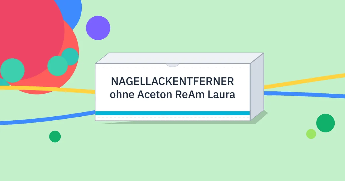Symbolbild: Packung mit der Aufschrift NAGELLACKENTFERNER ohne Aceton ReAm Laura (PZN 19961021) – Verfügbarkeit und Bezug in Apotheken in Frankfurt am Main