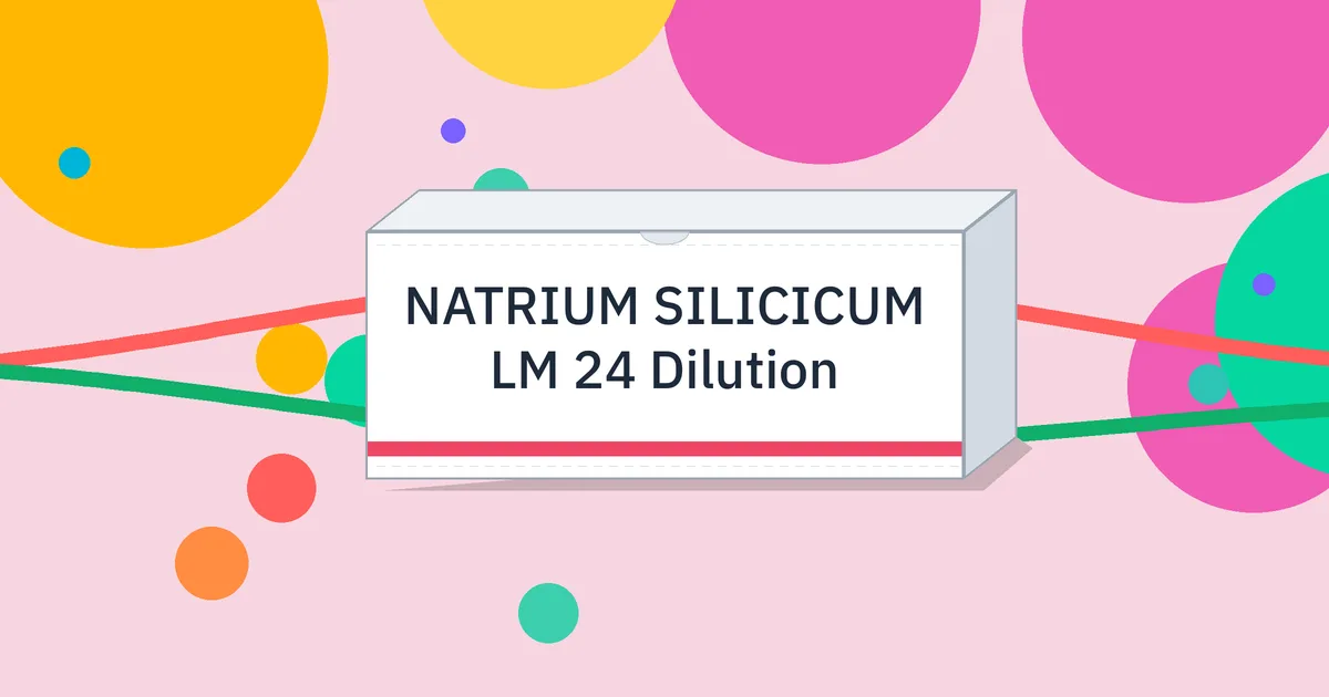 Symbolbild: Packung mit der Aufschrift NATRIUM SILICICUM LM 24 Dilution (PZN 09430239) – Verfügbarkeit und Bezug in Apotheken in Frankfurt am Main