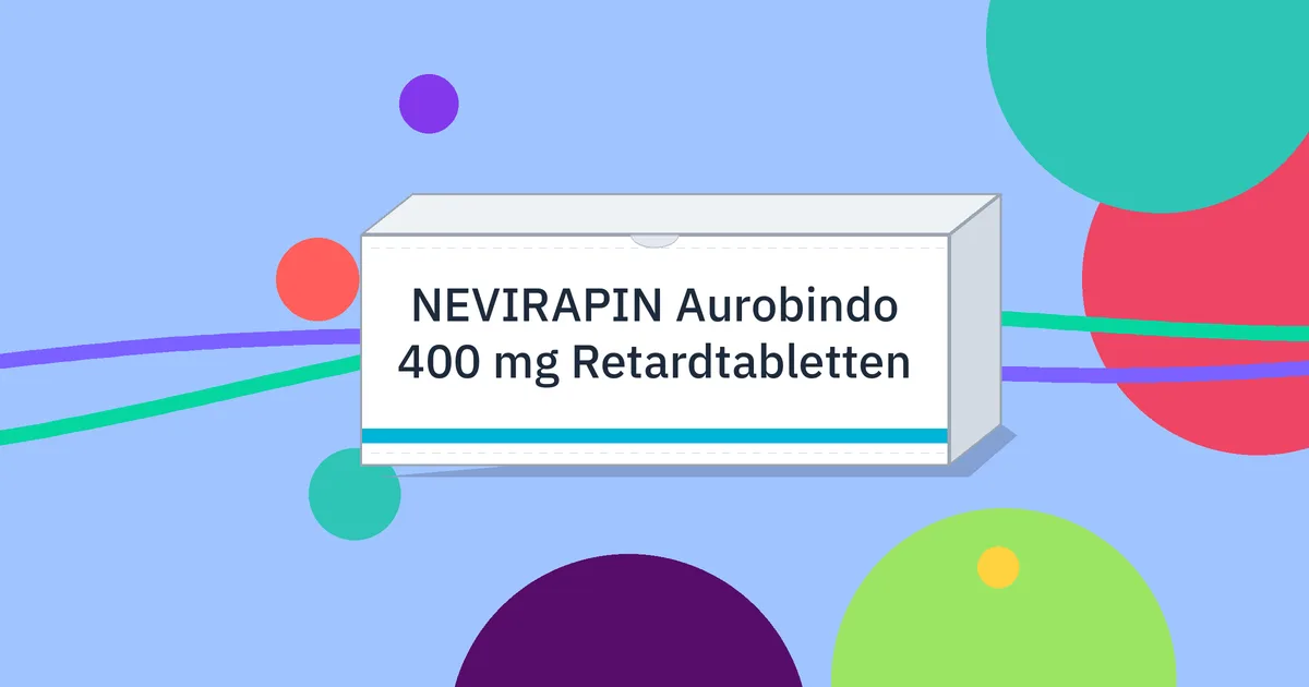Symbolbild: Packung mit der Aufschrift NEVIRAPIN Aurobindo 400 mg Retardtabletten (PZN 17394150) – Verfügbarkeit und Bezug in Apotheken in Frankfurt am Main