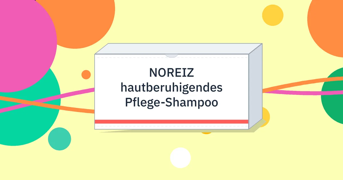 Symbolbild: Packung mit der Aufschrift NOREIZ hautberuhigendes Pflege-Shampoo (PZN 14310098) – Verfügbarkeit und Bezug in Apotheken in Frankfurt am Main