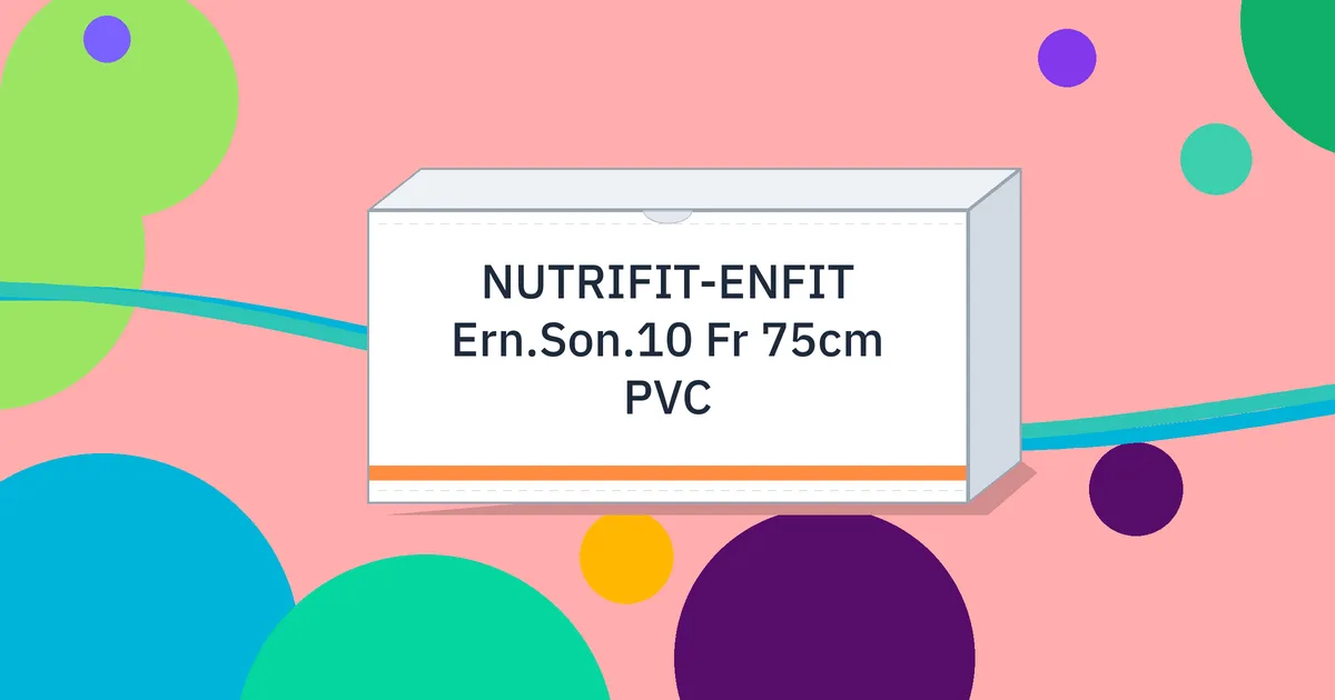 Symbolbild: Packung mit der Aufschrift NUTRIFIT-ENFIT Ern.Son.10 Fr 75cm PVC (PZN 17272725) – Verfügbarkeit und Bezug in Apotheken in Frankfurt am Main