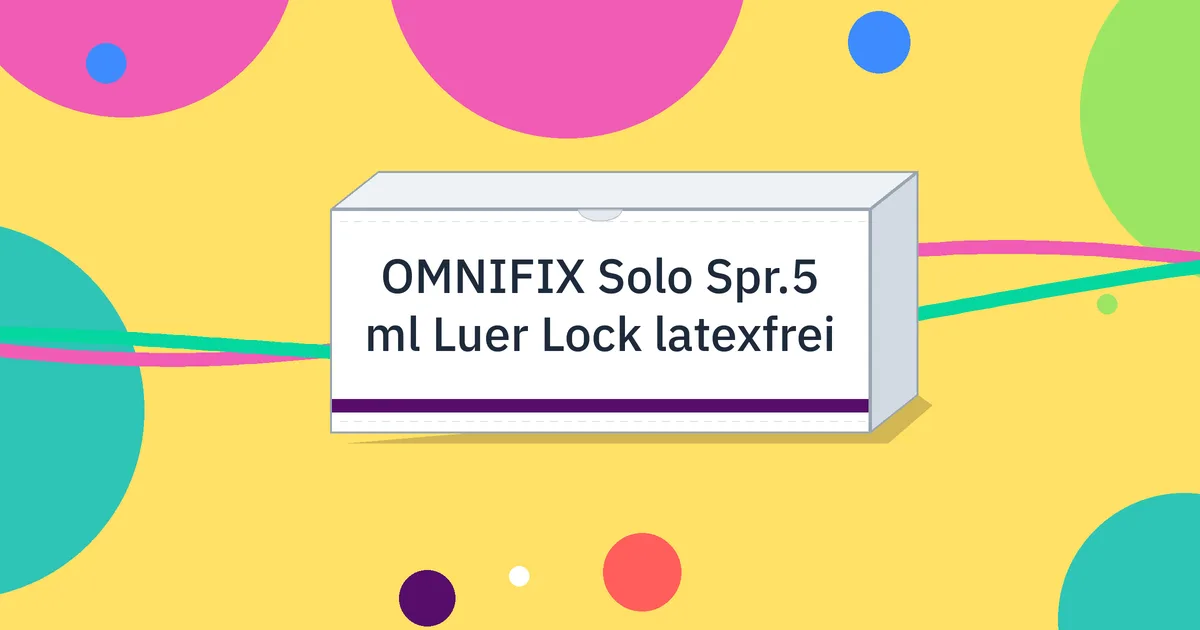 Symbolbild: Packung mit der Aufschrift OMNIFIX Solo Spr.5 ml Luer Lock latexfrei (PZN 11184606) – Verfügbarkeit und Bezug in Apotheken in Frankfurt am Main