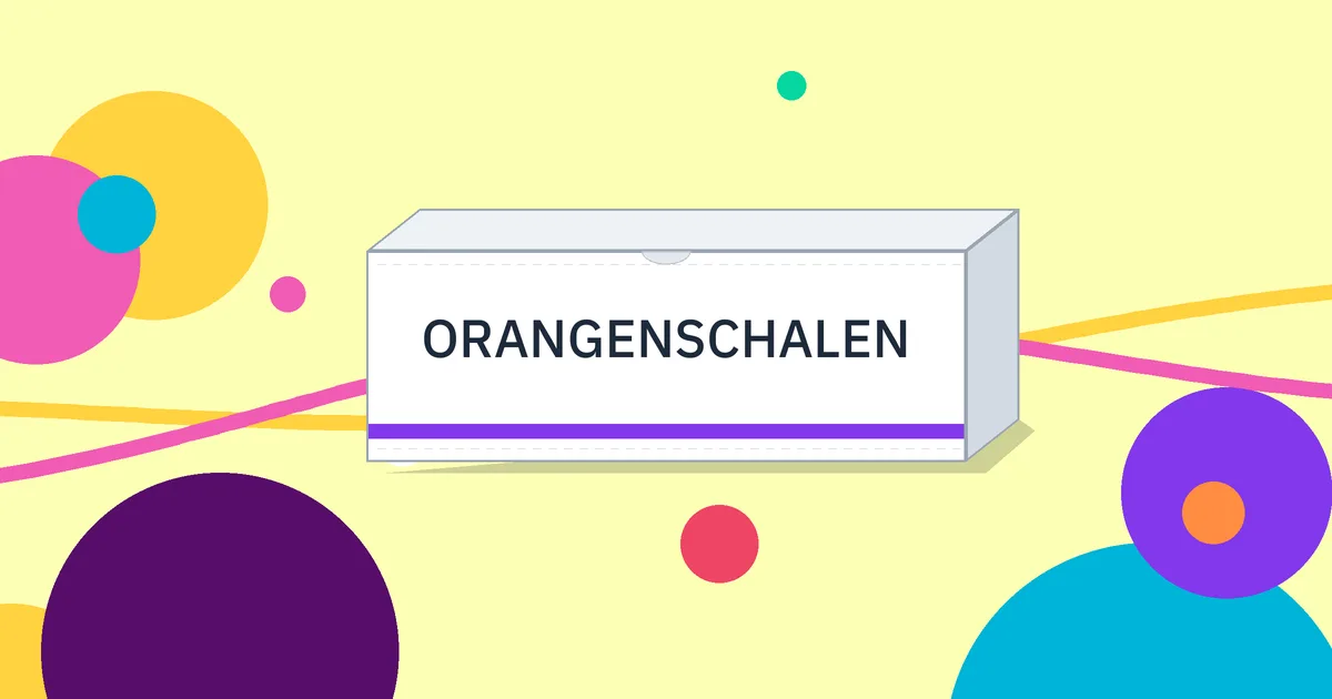 Symbolbild: Packung mit der Aufschrift ORANGENSCHALEN (PZN 08465916) – Verfügbarkeit und Bezug in Apotheken in Frankfurt am Main