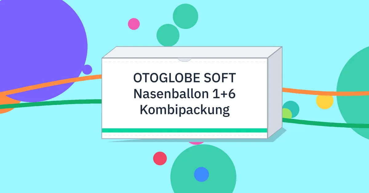Symbolbild: Packung mit der Aufschrift OTOGLOBE SOFT Nasenballon 1+6 Kombipackung (PZN 10627869) – Verfügbarkeit und Bezug in Apotheken in Frankfurt am Main