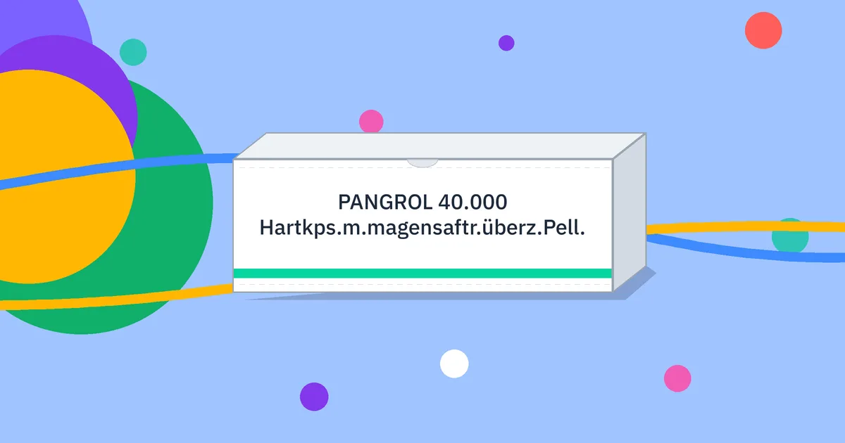 Symbolbild: Packung mit der Aufschrift PANGROL 40.000 Hartkps.m.magensaftr.überz.Pell. (PZN 02537856) – Verfügbarkeit und Bezug in Apotheken in Frankfurt am Main