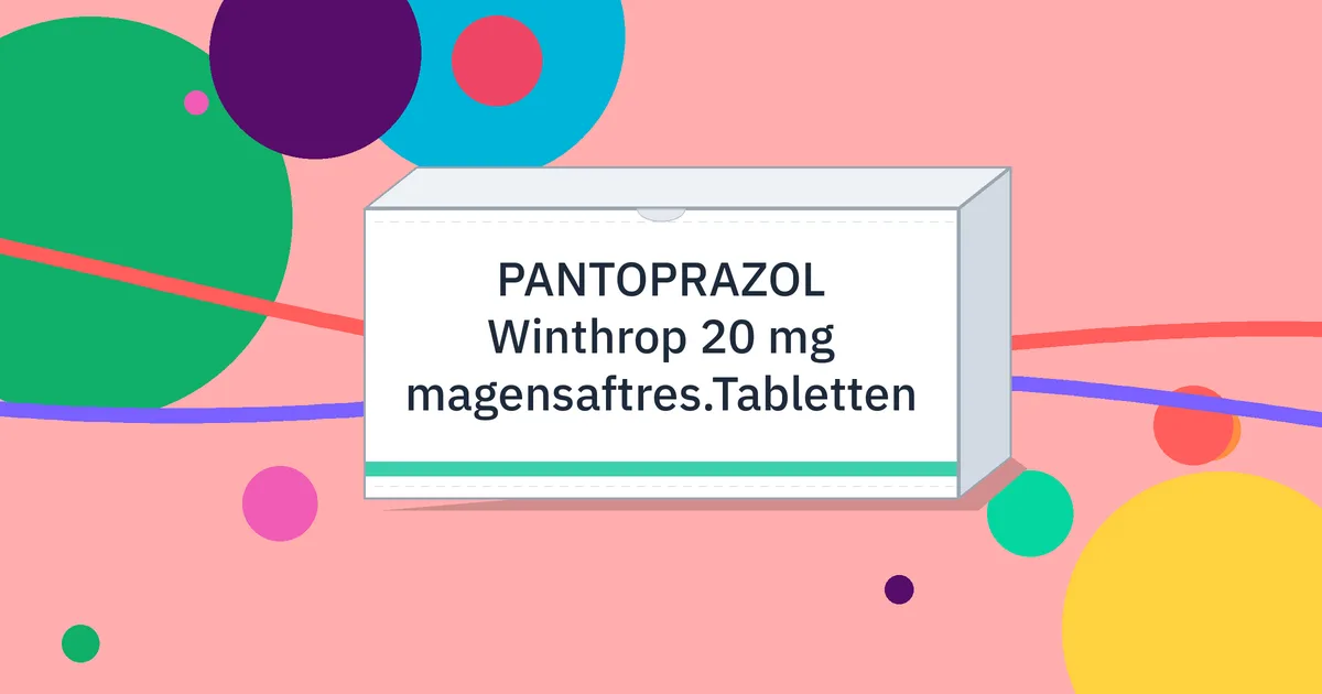 Symbolbild: Packung mit der Aufschrift PANTOPRAZOL Winthrop 20 mg magensaftres.Tabletten (PZN 09190686) – Verfügbarkeit und Bezug in Apotheken in Frankfurt am Main