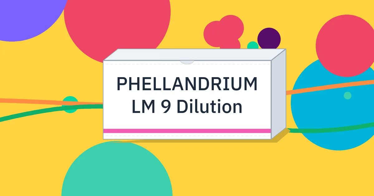 Symbolbild: Packung mit der Aufschrift PHELLANDRIUM LM 9 Dilution (PZN 13637377) – Verfügbarkeit und Bezug in Apotheken in Frankfurt am Main
