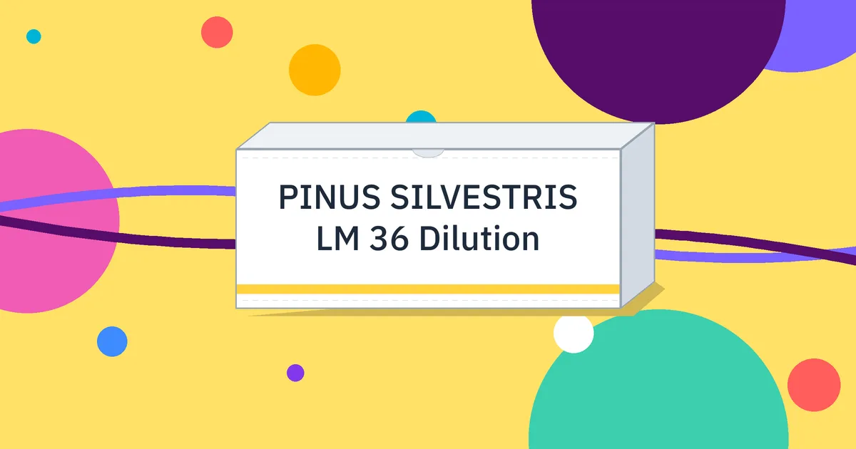 Symbolbild: Packung mit der Aufschrift PINUS SILVESTRIS LM 36 Dilution (PZN 13643165) – Verfügbarkeit und Bezug in Apotheken in Frankfurt am Main