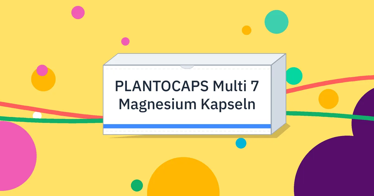 Symbolbild: Packung mit der Aufschrift PLANTOCAPS Multi 7 Magnesium Kapseln (PZN 20943749) – Verfügbarkeit und Bezug in Apotheken in Frankfurt am Main