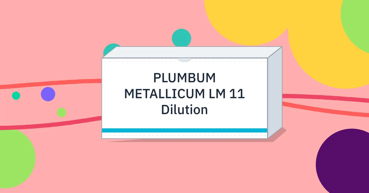 Symbolbild: Packung mit der Aufschrift PLUMBUM METALLICUM LM 11 Dilution (PZN 13041101) – Verfügbarkeit und Bezug in Apotheken in Frankfurt am Main