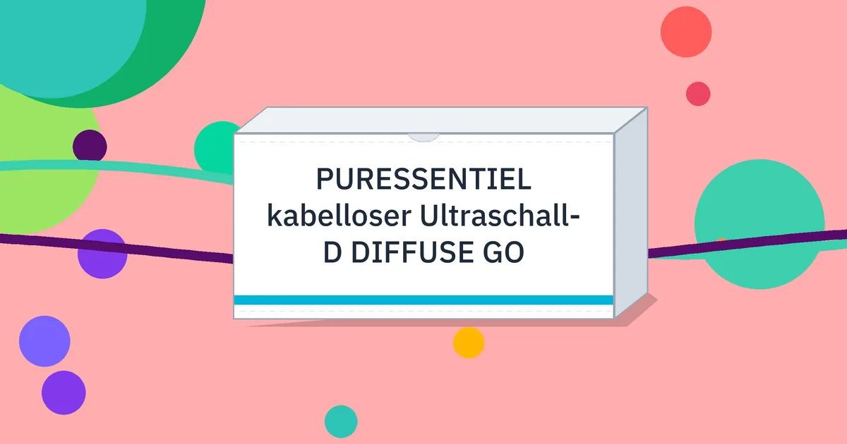Symbolbild: Packung mit der Aufschrift PURESSENTIEL kabelloser Ultraschall-D DIFFUSE GO (PZN 17549078) – Verfügbarkeit und Bezug in Apotheken in Frankfurt am Main