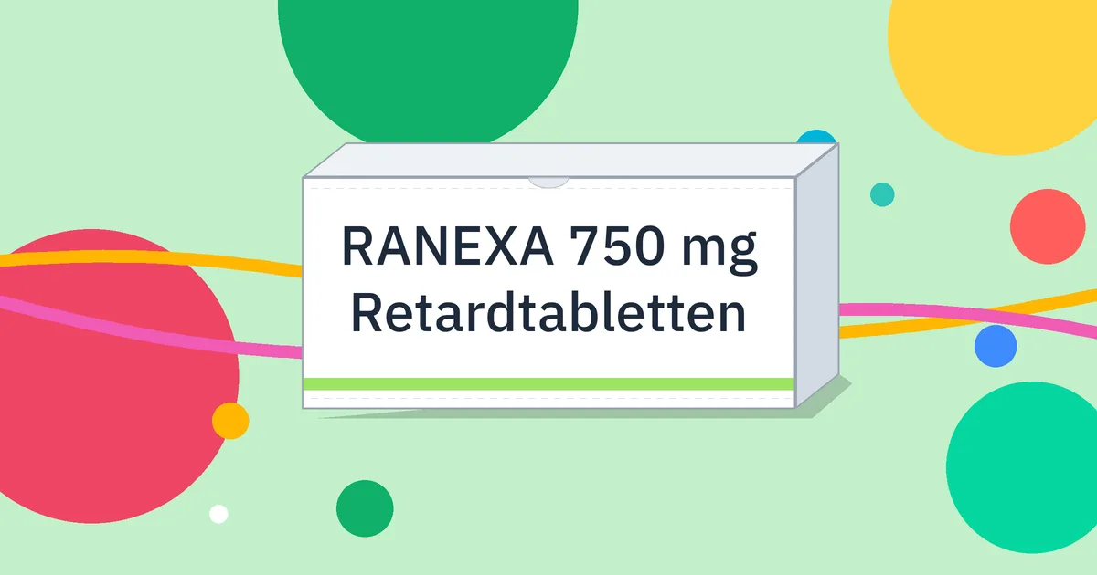 Symbolbild: Packung mit der Aufschrift RANEXA 750 mg Retardtabletten (PZN 20005790) – Verfügbarkeit und Bezug in Apotheken in Frankfurt am Main
