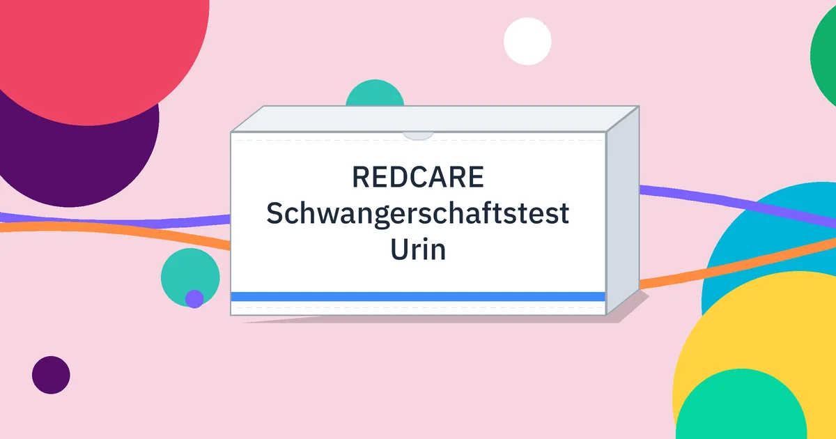 Symbolbild: Packung mit der Aufschrift REDCARE Schwangerschaftstest Urin (PZN 19643769) – Verfügbarkeit und Bezug in Apotheken in Frankfurt am Main