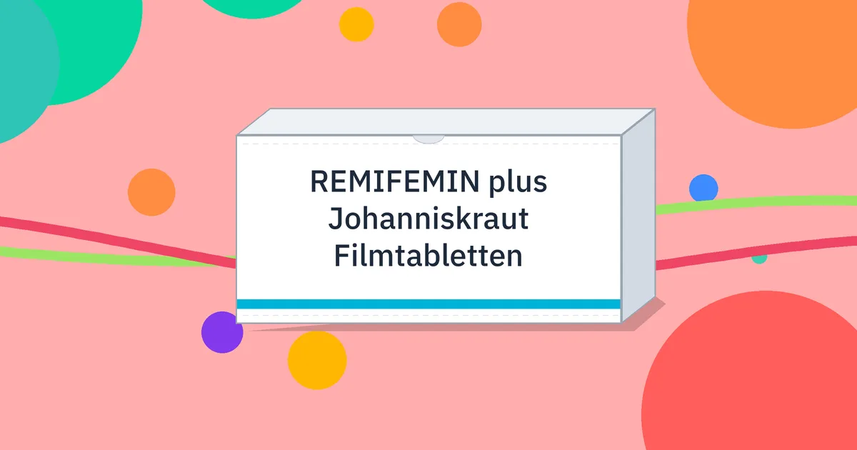Symbolbild: Packung mit der Aufschrift REMIFEMIN plus Johanniskraut Filmtabletten (PZN 11517226) – Verfügbarkeit und Bezug in Apotheken in Frankfurt am Main