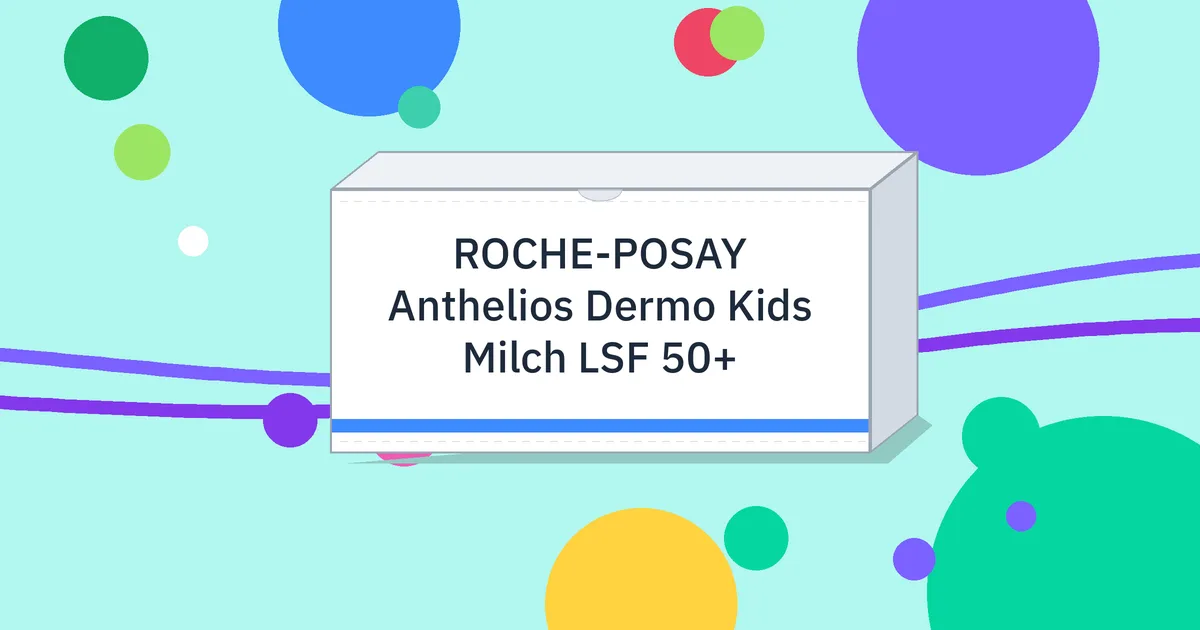 Symbolbild: Packung mit der Aufschrift ROCHE-POSAY Anthelios Dermo Kids Milch LSF 50+ (PZN 18914166) – Verfügbarkeit und Bezug in Apotheken in Frankfurt am Main