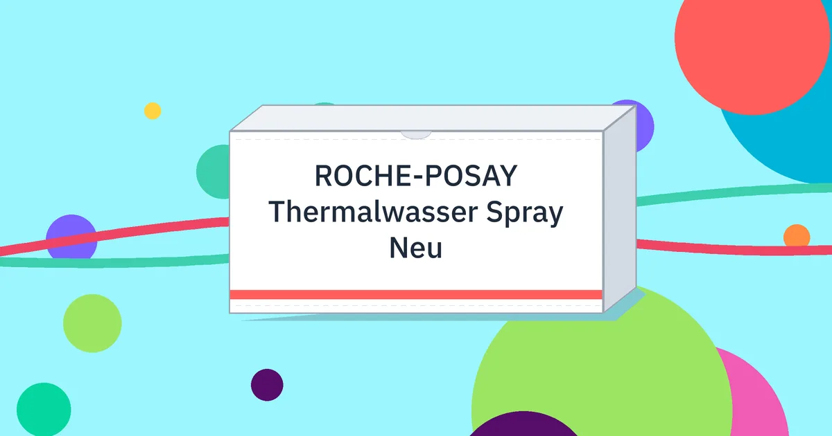 Symbolbild: Packung mit der Aufschrift ROCHE-POSAY Thermalwasser Spray Neu (PZN 04011897) – Verfügbarkeit und Bezug in Apotheken in Frankfurt am Main