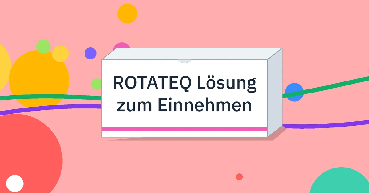 Symbolbild: Packung mit der Aufschrift ROTATEQ Lösung zum Einnehmen (PZN 19269963) – Verfügbarkeit und Bezug in Apotheken in Frankfurt am Main