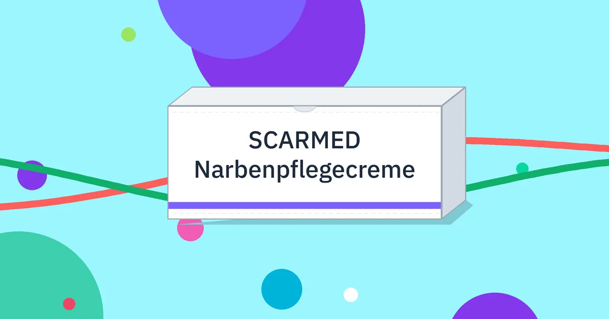 Symbolbild: Packung mit der Aufschrift SCARMED Narbenpflegecreme (PZN 16143256) – Verfügbarkeit und Bezug in Apotheken in Frankfurt am Main