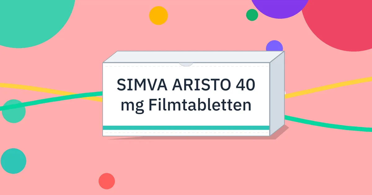 Symbolbild: Packung mit der Aufschrift SIMVA ARISTO 40 mg Filmtabletten (PZN 09900739) – Verfügbarkeit und Bezug in Apotheken in Frankfurt am Main