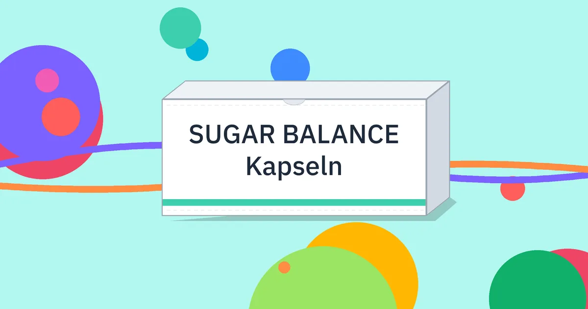 Symbolbild: Packung mit der Aufschrift SUGAR BALANCE Kapseln (PZN 12729887) – Verfügbarkeit und Bezug in Apotheken in Frankfurt am Main