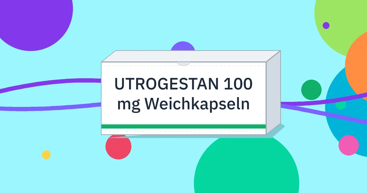 Symbolbild: Packung mit der Aufschrift UTROGESTAN 100 mg Weichkapseln (PZN 06706327) – Verfügbarkeit und Bezug in Apotheken in Frankfurt am Main
