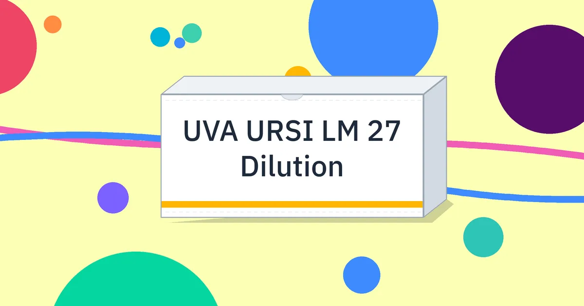 Symbolbild: Packung mit der Aufschrift UVA URSI LM 27 Dilution (PZN 13259314) – Verfügbarkeit und Bezug in Apotheken in Frankfurt am Main