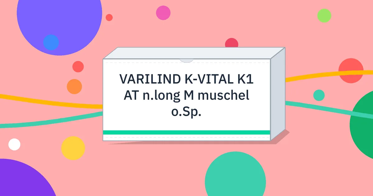 Symbolbild: Packung mit der Aufschrift VARILIND K-VITAL K1 AT n.long M muschel o.Sp. (PZN 20560936) – Verfügbarkeit und Bezug in Apotheken in Frankfurt am Main