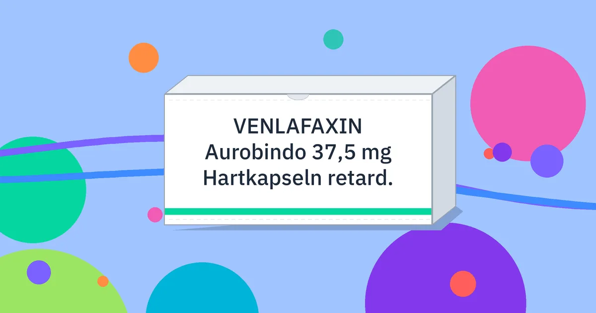 Symbolbild: Packung mit der Aufschrift VENLAFAXIN Aurobindo 37,5 mg Hartkapseln retard. (PZN 11528164) – Verfügbarkeit und Bezug in Apotheken in Frankfurt am Main