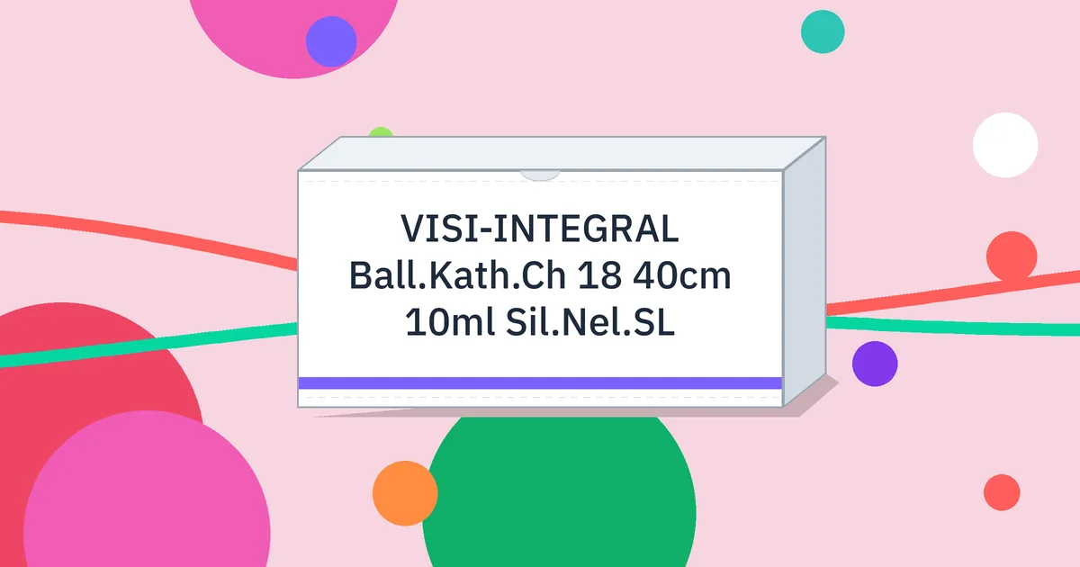 Symbolbild: Packung mit der Aufschrift VISI-INTEGRAL Ball.Kath.Ch 18 40cm 10ml Sil.Nel.SL (PZN 18305846) – Verfügbarkeit und Bezug in Apotheken in Frankfurt am Main