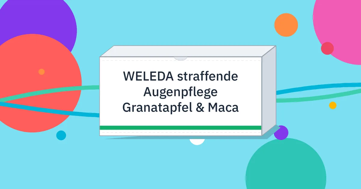 Symbolbild: Packung mit der Aufschrift WELEDA straffende Augenpflege Granatapfel & Maca (PZN 18075323) – Verfügbarkeit und Bezug in Apotheken in Frankfurt am Main
