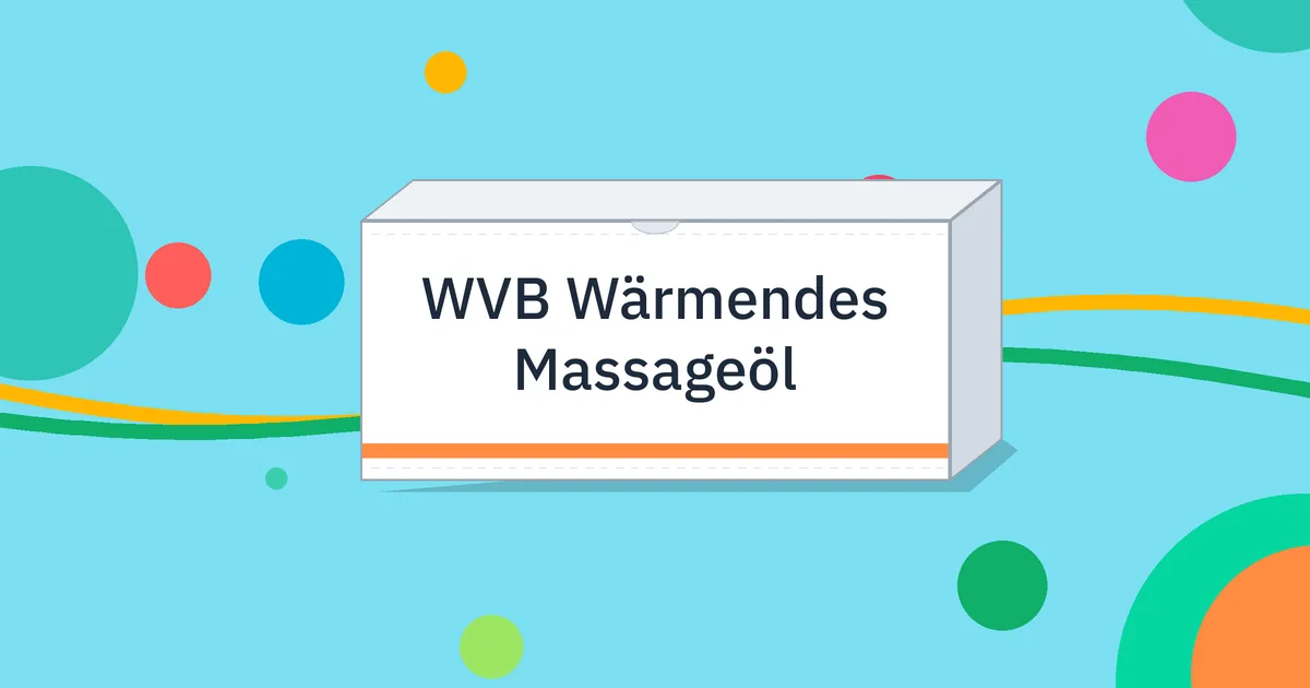 Symbolbild: Packung mit der Aufschrift WVB Wärmendes Massageöl (PZN 17161894) – Verfügbarkeit und Bezug in Apotheken in Frankfurt am Main