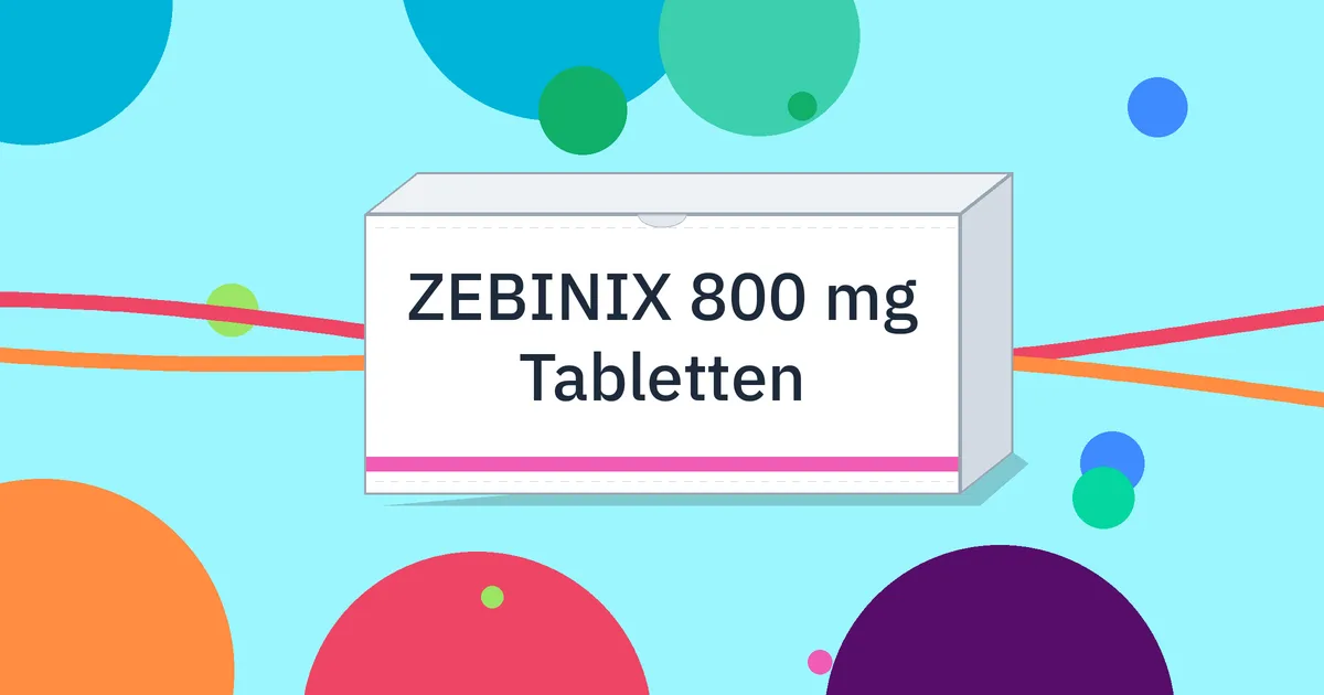 Symbolbild: Packung mit der Aufschrift ZEBINIX 800 mg Tabletten (PZN 09781938) – Verfügbarkeit und Bezug in Apotheken in Frankfurt am Main