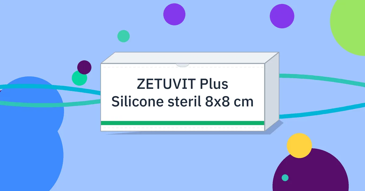 Symbolbild: Packung mit der Aufschrift ZETUVIT Plus Silicone steril 8x8 cm (PZN 19360735) – Verfügbarkeit und Bezug in Apotheken in Frankfurt am Main